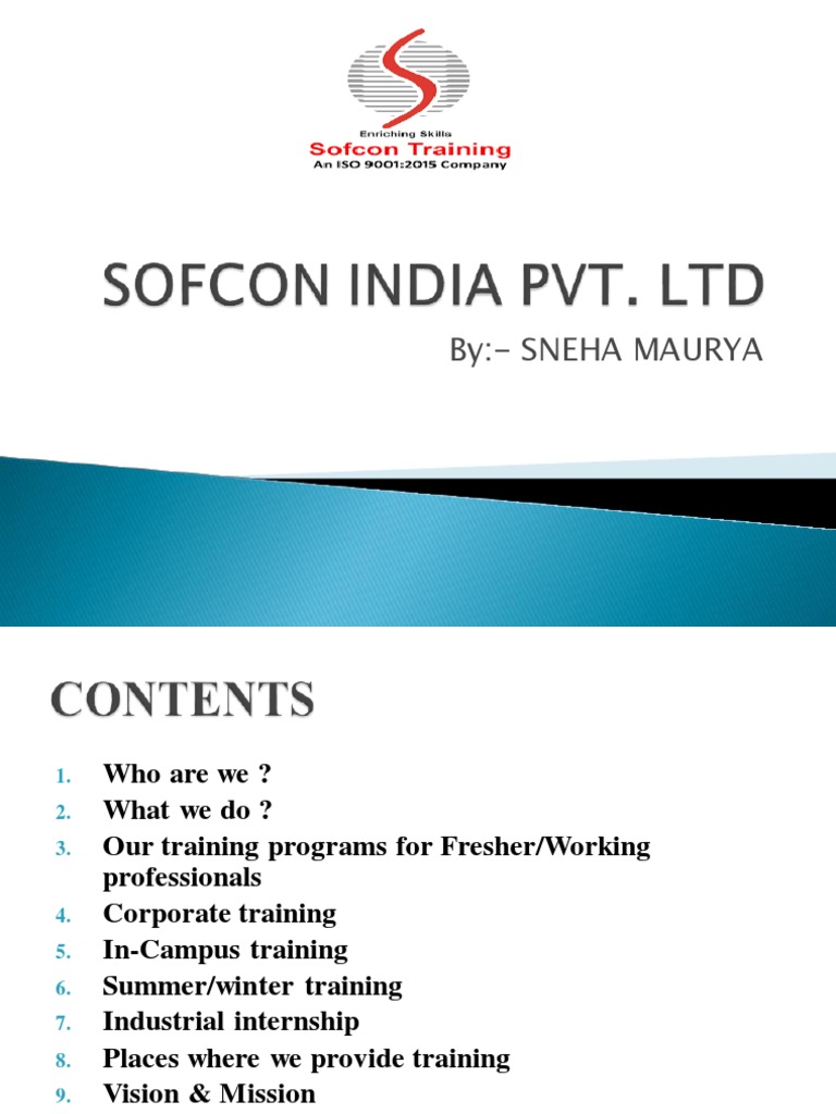 My PPT On Sofcon India | PDF | Science And Technology | Information Age