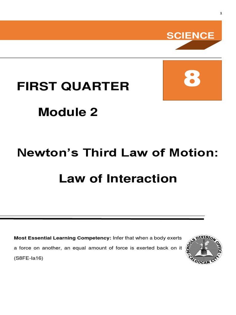 Grade 8 Science Module 2 Week 2 | PDF | Force | Newton's Laws Of Motion