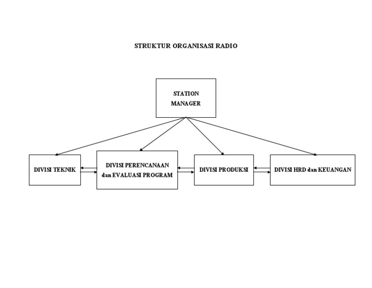 Struktur Organisasi Radio | PDF