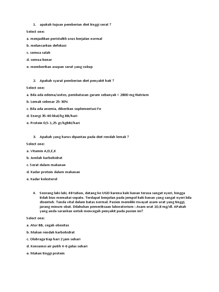 Uprak Gizi Geh 2021 | PDF