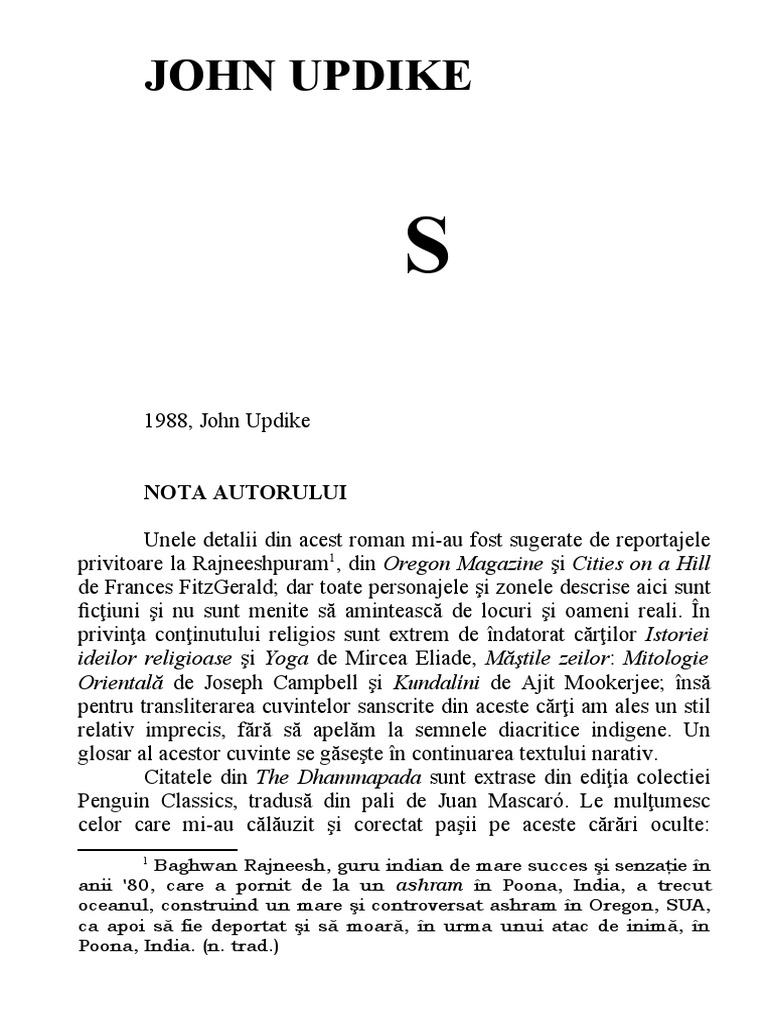 John Updike - S | PDF