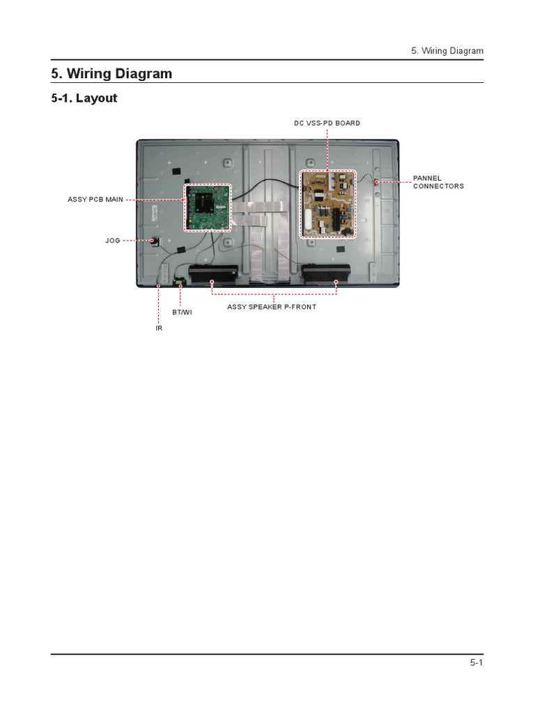 Wiring Diagram: 5-1. Layout | PDF | Hdmi | Electrical Connector