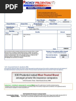 Sbi Policy Payment Receipt | PDF | Insurance | Life Insurance