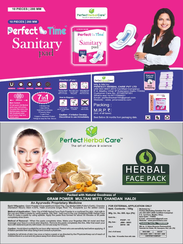 Perfect Herbal Care (Brochure) .PDF (Sample) | PDF | Shampoo