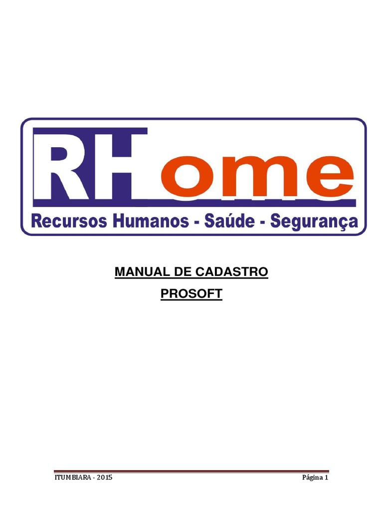 Manual Cadastro Prosoft | PDF | Sindicato