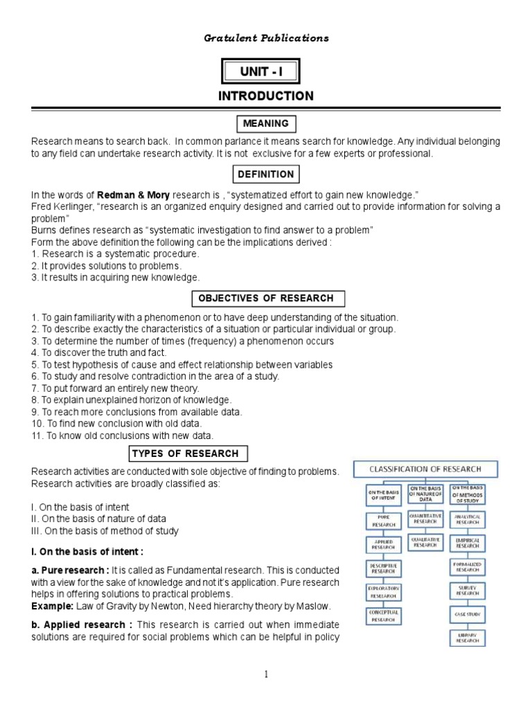 Research Methodology Notes | PDF | Sampling (Statistics) | Hypothesis