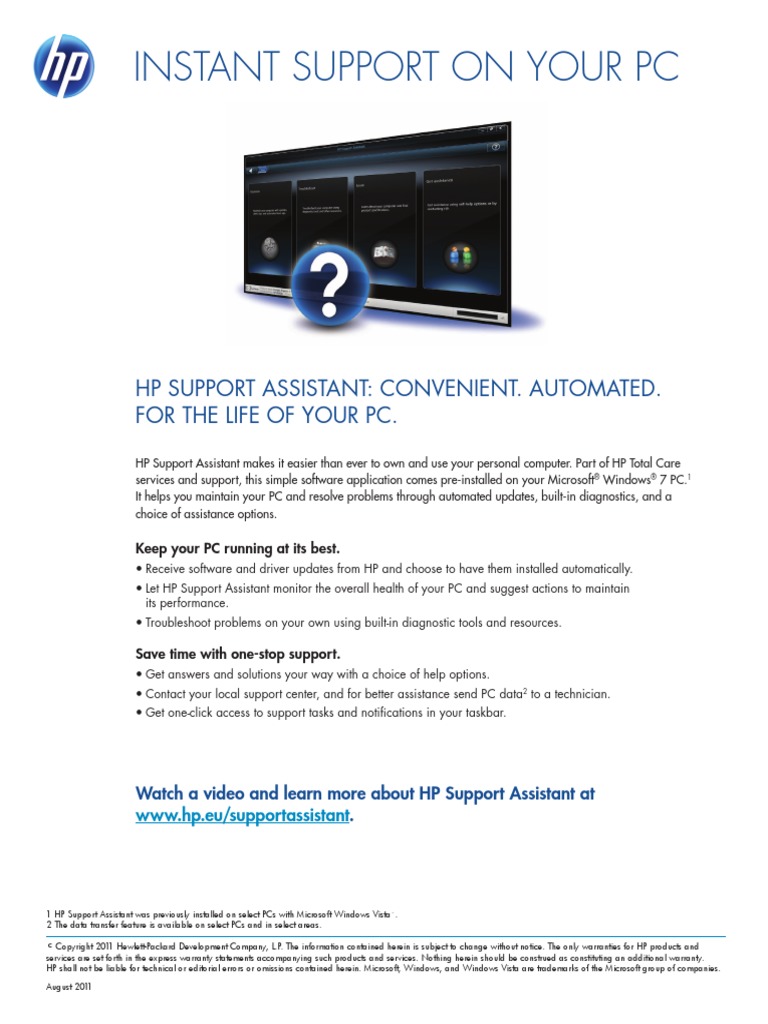 c03027480, HP Assistant | PDF | Computers