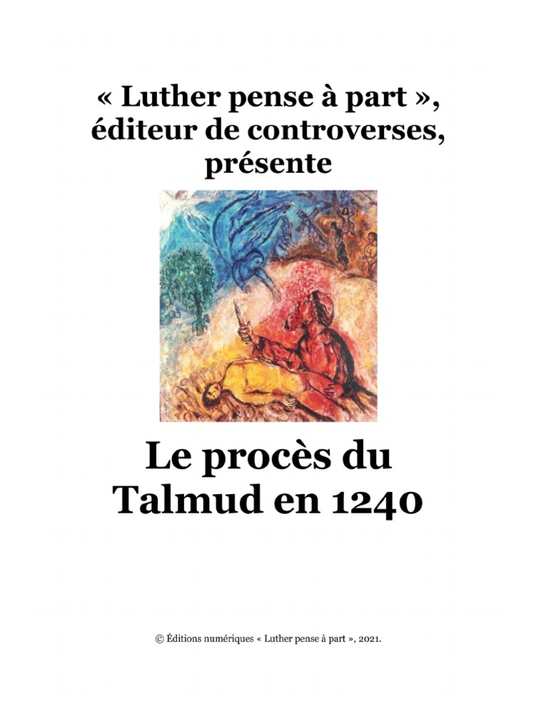 Disputation of Paris 1240 | PDF