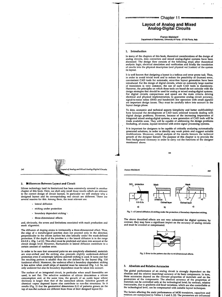 Analog and Mixed Signal IC Layout | PDF