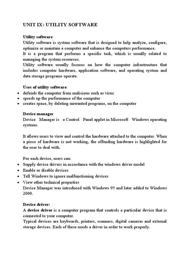 Utility Software | PDF | Spyware | Antivirus Software