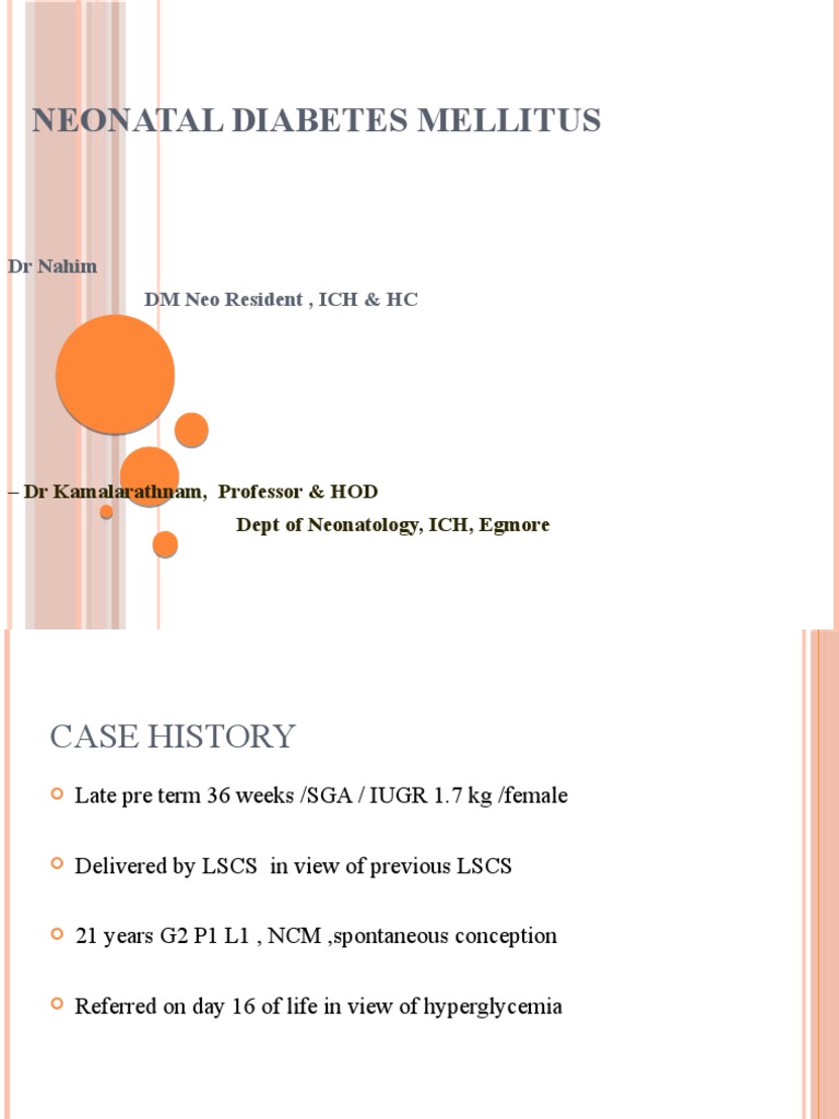 Neonatal Diabetes Mellitus: A Case Report Highlighting the Challenges ...