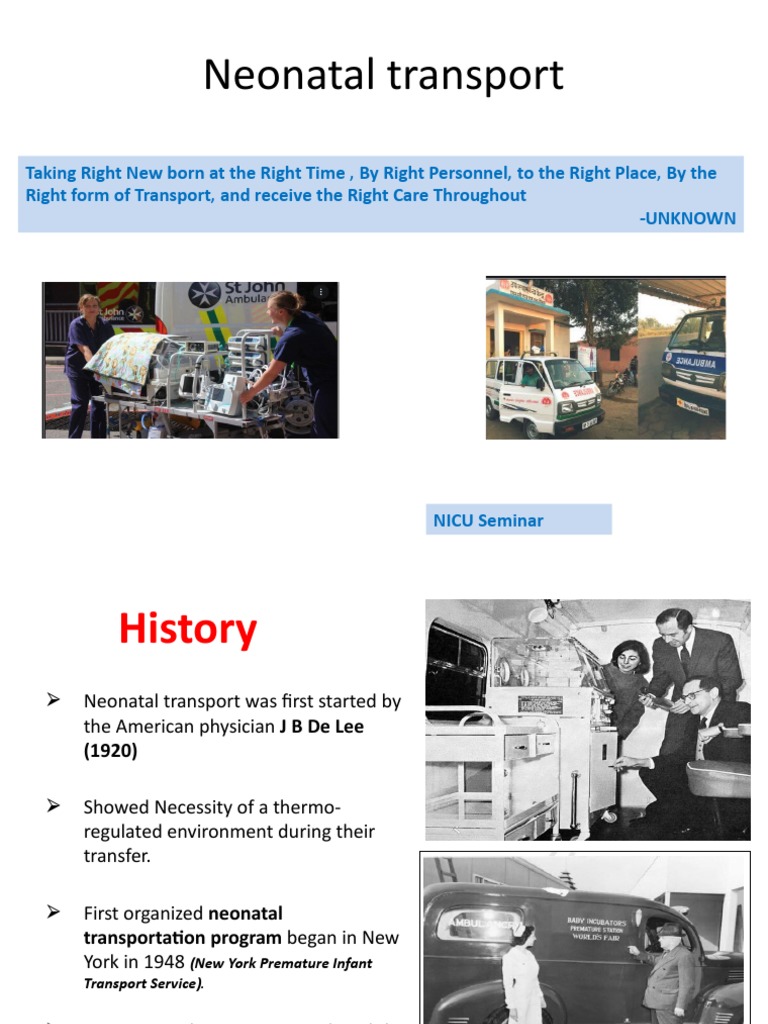 Neonatal Transport | PDF | Neonatal Intensive Care Unit | Health Care