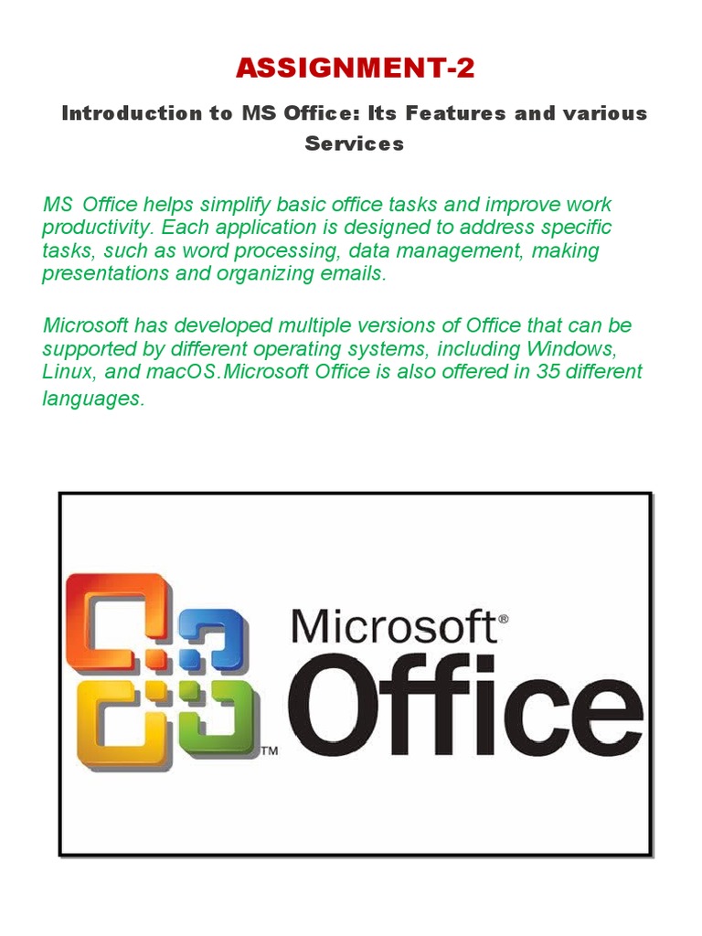 MS Office Overview and Applications | PDF