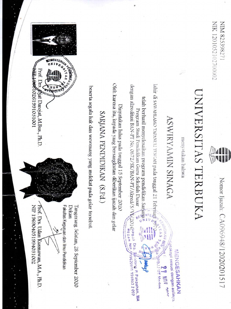 Scan Ijazah s1 | PDF