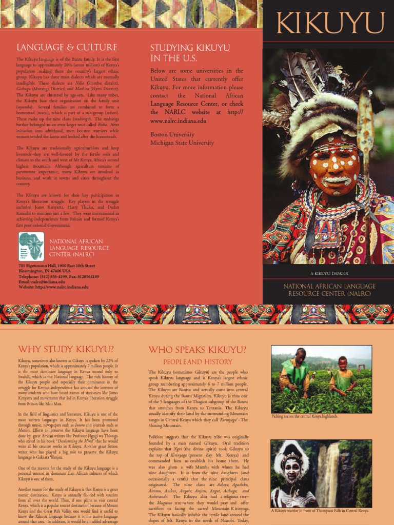 Kikuyu Language & Culture | PDF | Kenya | Africa