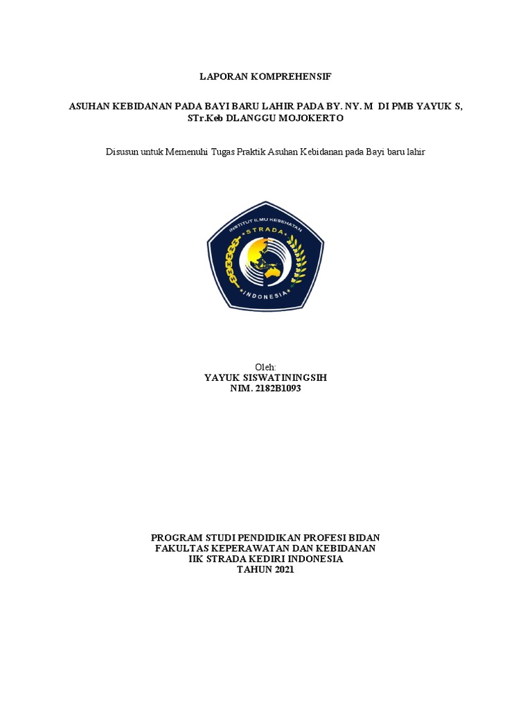 Laporan Komprehensif BBL Fis | PDF | Pengembangan Diri | Kesehatan Holistik