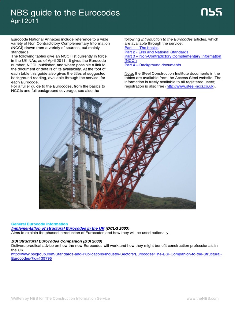 NBS Guide To The Eurocodes | PDF | Buckling | Beam (Structure)