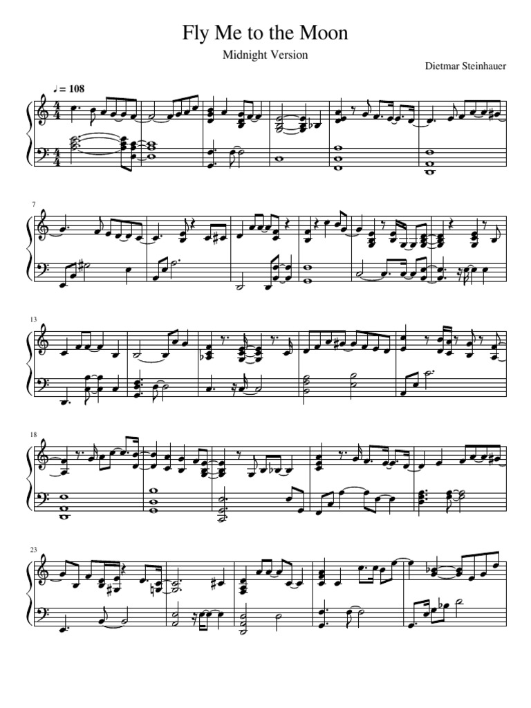 Fly Me To The Moon: Midnight Version | PDF