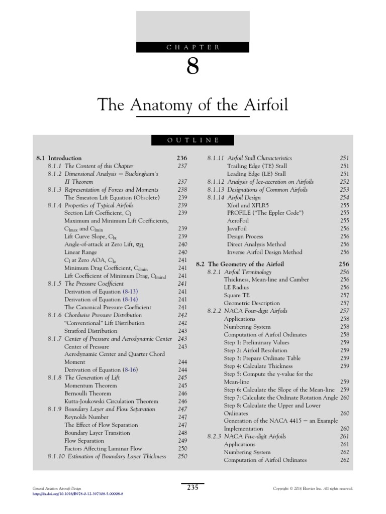 The Anatomy of The Airfoil: General Aviation Aircraft Design Ó 2014 ...