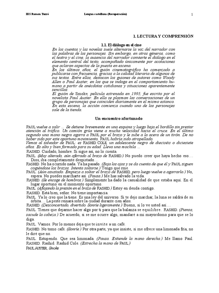 Comprensión Lectora 4 ESO: Actividades y Soluciones | PDF | Tierra ...