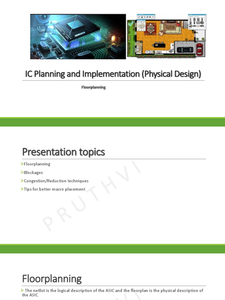 IC Planning and Implementation (Physical Design) : Floorplanning | PDF ...