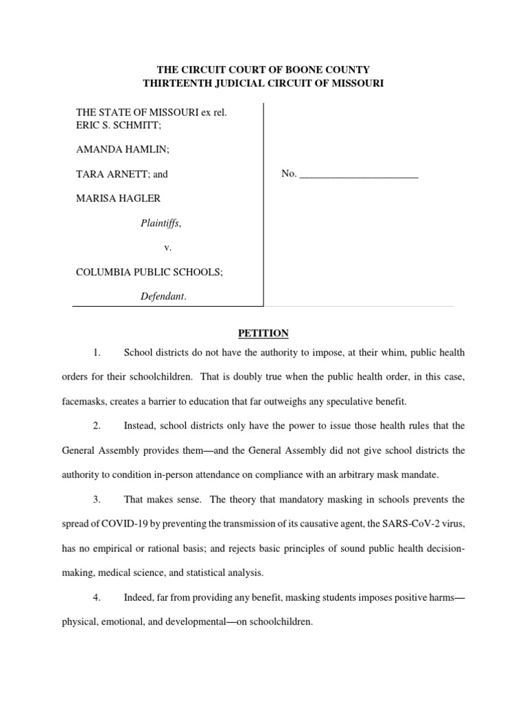 Cps Petition | PDF | Transmission (Medicine) | Infection