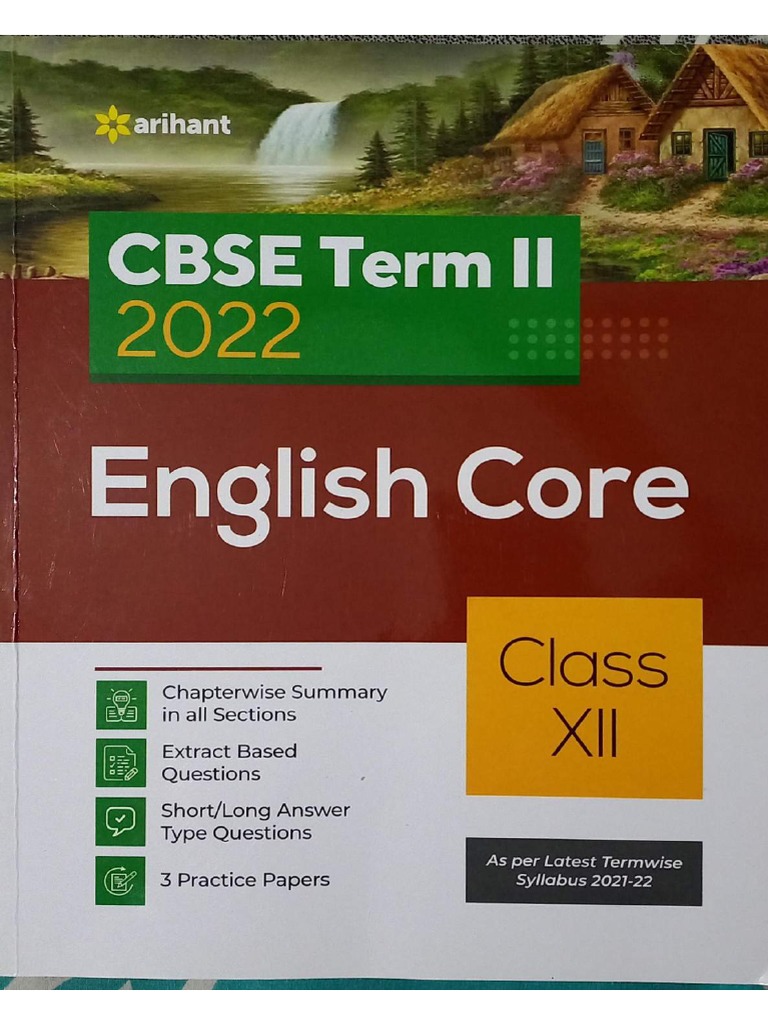 Arihant CBSE Class 12 Term 2 English Core | PDF
