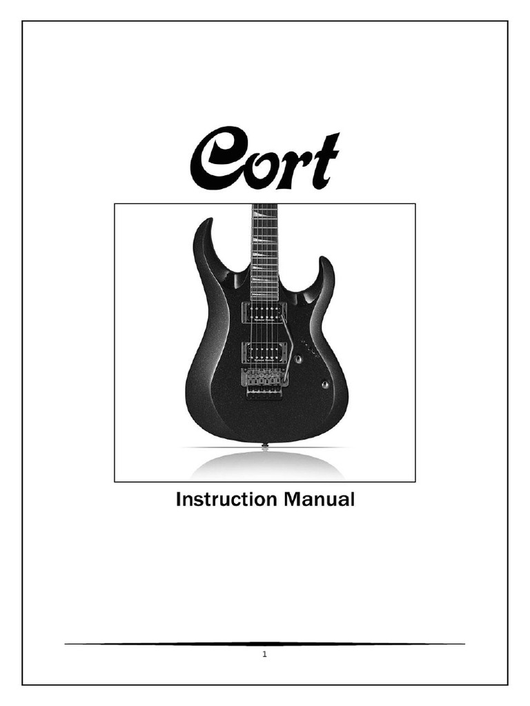Electric Guitar Manual CORT | PDF | Guitars | String Instruments