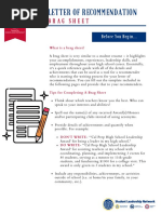 High School Student Brag Sheet Template | PDF