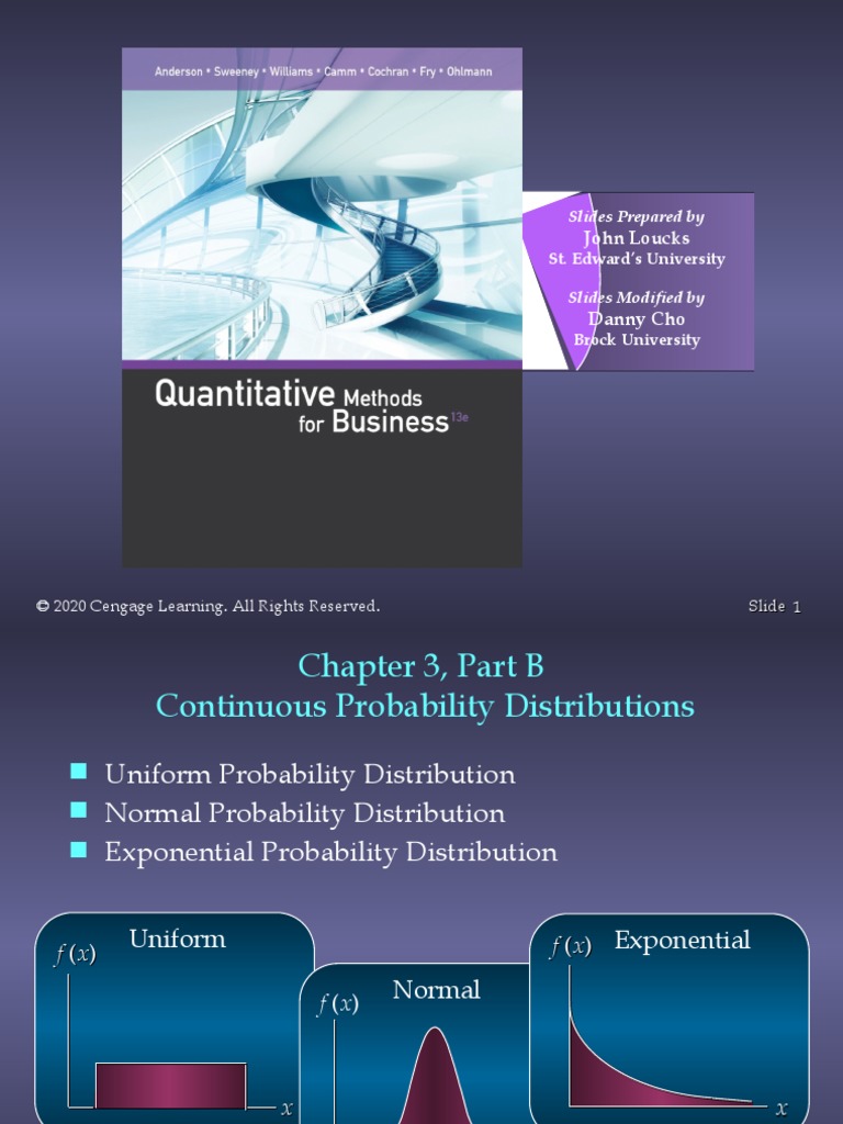 John Loucks: Slides Prepared by | PDF | Probability Distribution ...