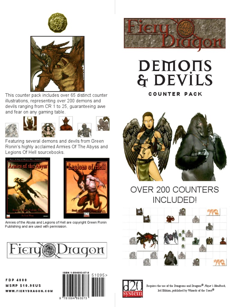 Fiery Dragon - Tokens - Demons & Devils Pack | PDF | Copyright | License
