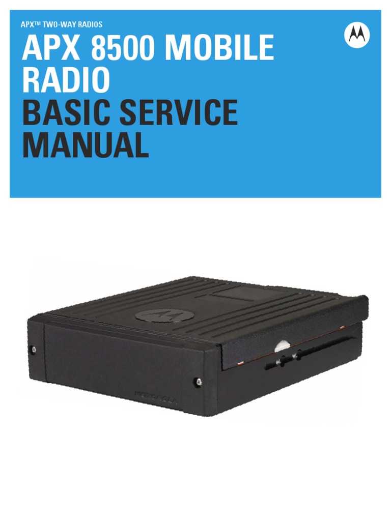 Apx 8500 Mobile Radio: Basic Service Manual | PDF | Copyright | License