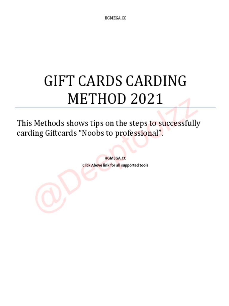 Gift Card Carding Current | PDF | Gift Card | Gmail