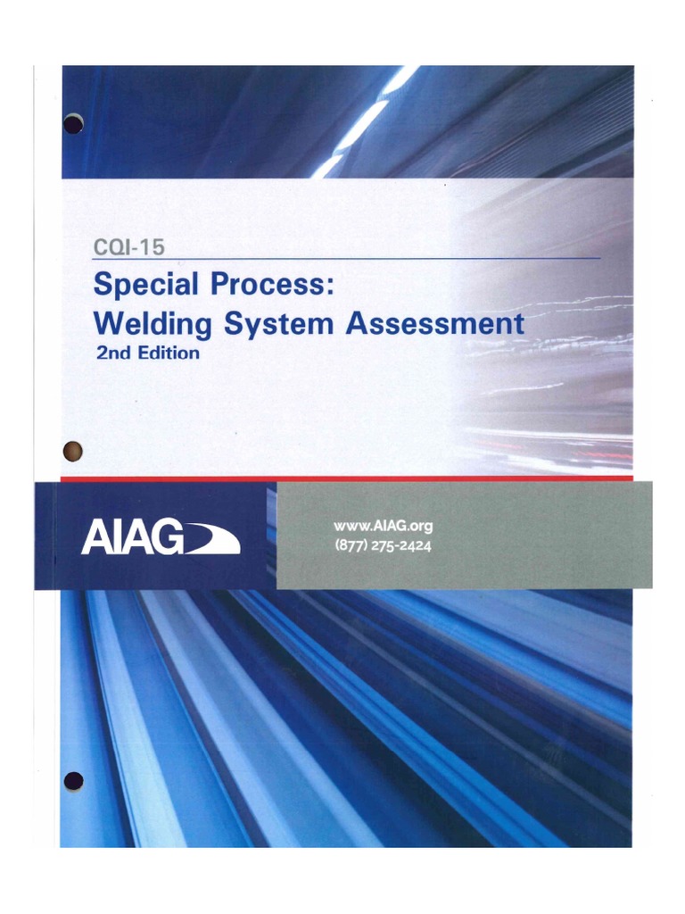 CQI-15 - Welding System Assessment 2nd Edition Booklet | PDF