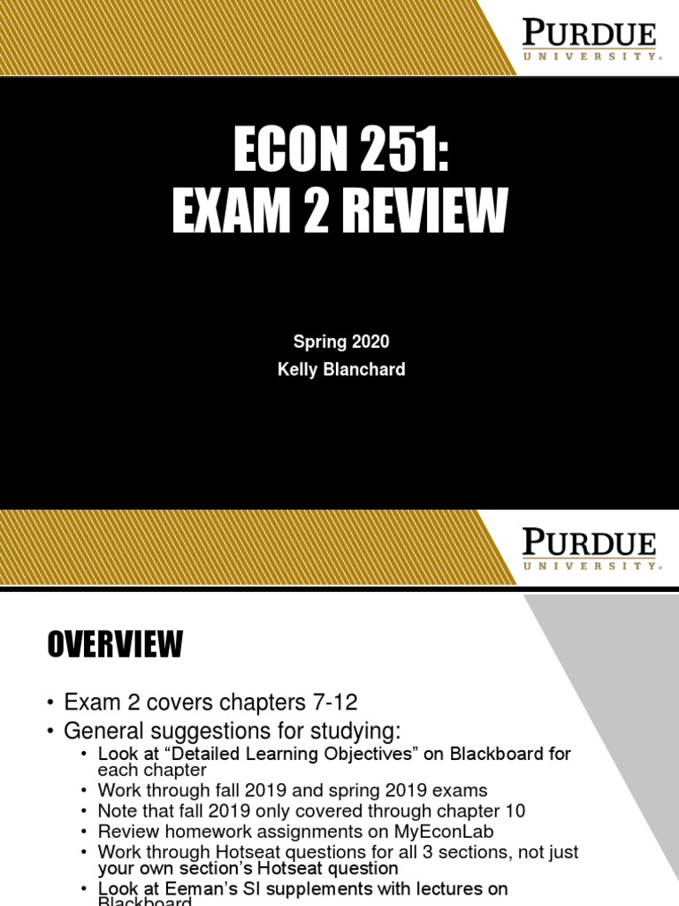 ECON 251: Exam 2 Review: Spring 2020 Kelly Blanchard | PDF | Monopoly ...