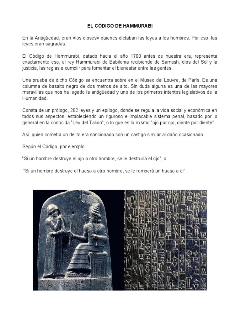 El Código de Hammurabi | PDF