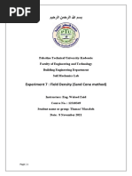 Field Density Test PDF | PDF | Density | Soil