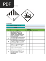 Check List Sustancias Peligrosas | PDF