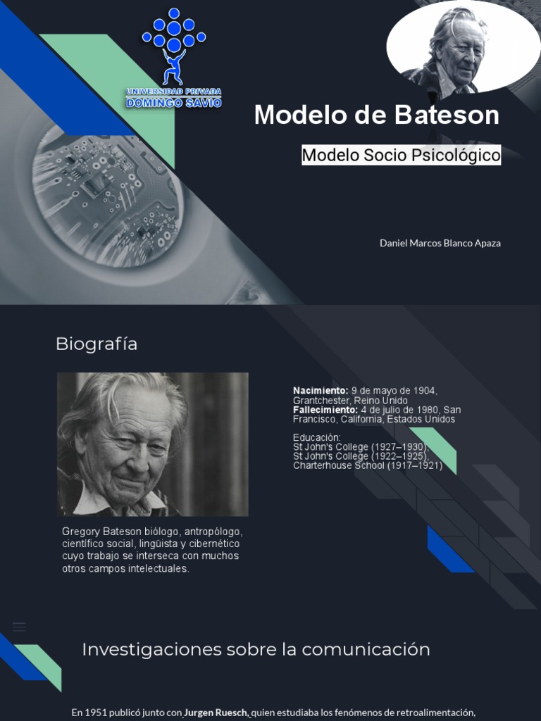 Modelo de Bateson | PDF | Academia | Ciencia cognitiva