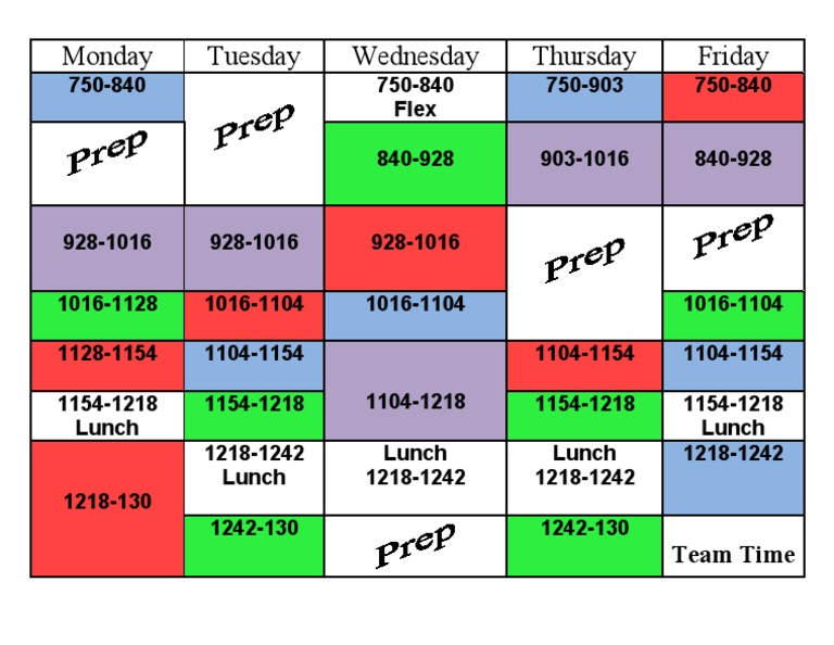 Class Schedule | PDF