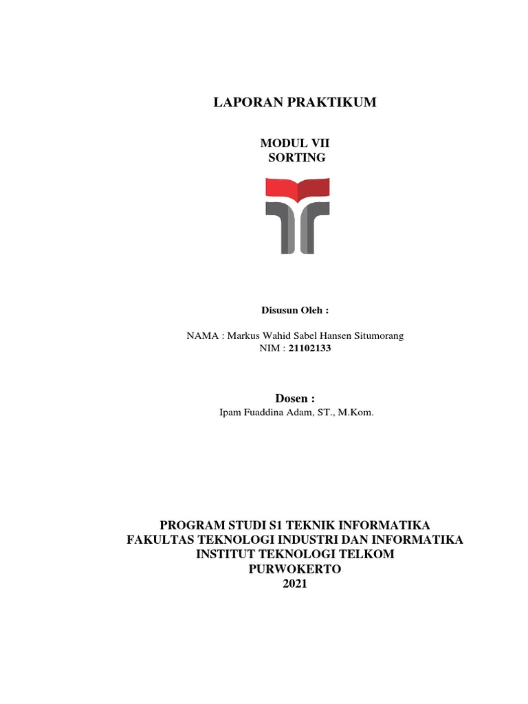 Laporan Praktikum Algoritma Pemrograman ITTP Modul 7 | PDF