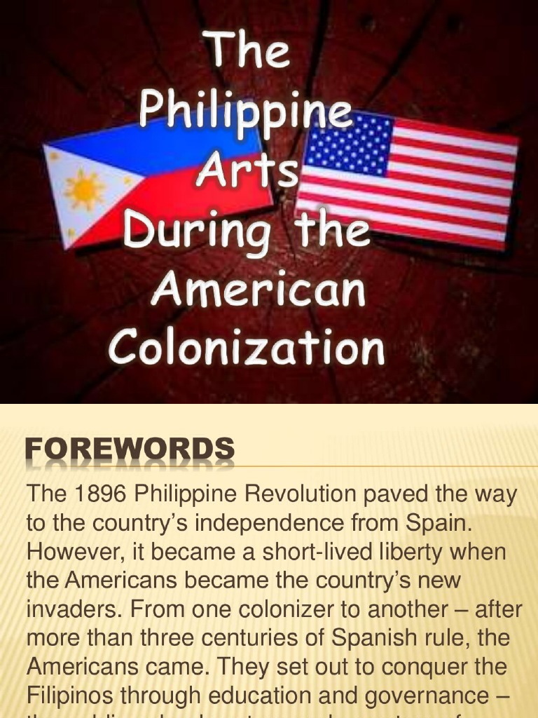The Philippine Arts During The American Colonization | PDF