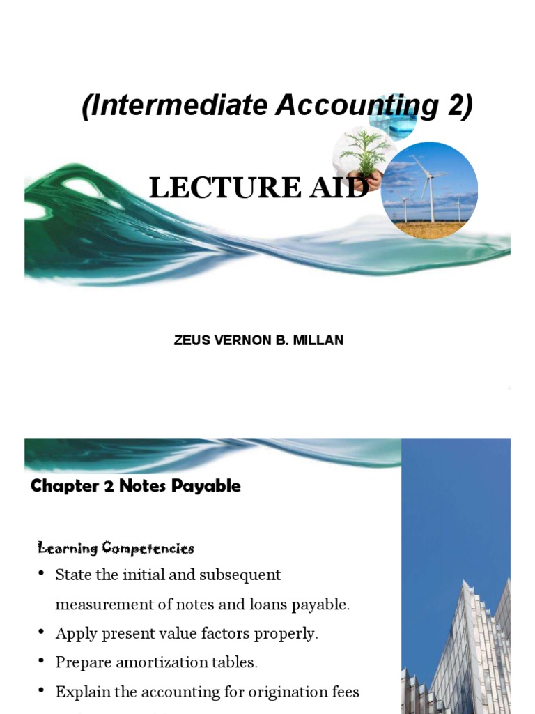 Chapter 2 Notes Payable Pdf Promissory Note Interest