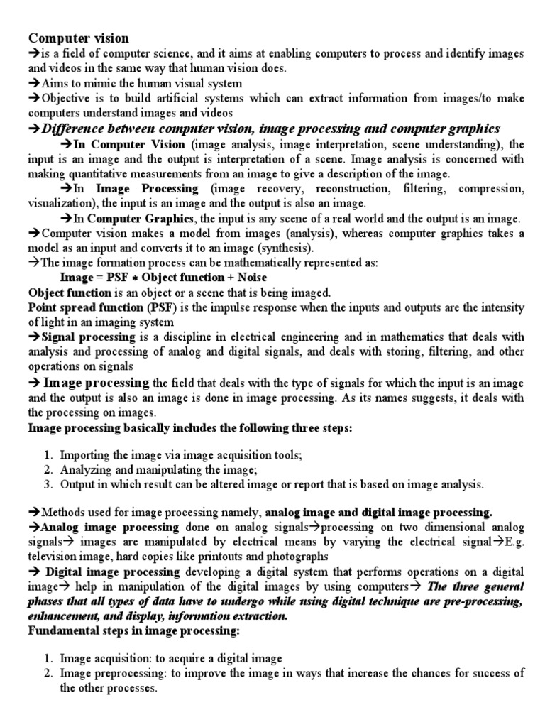 Computer Vision | PDF | Computer Vision | Optics