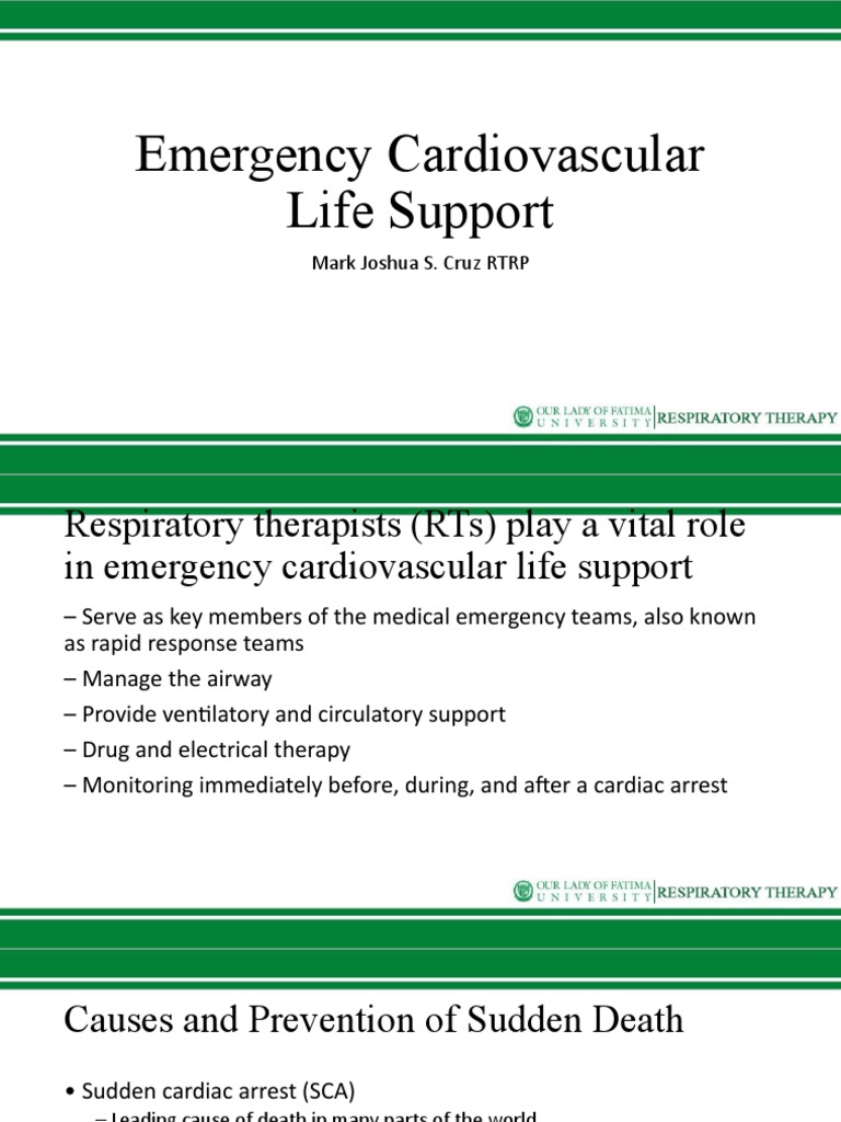 Emergency Cardiovascular Life Support Guide | PDF | Cardiopulmonary ...