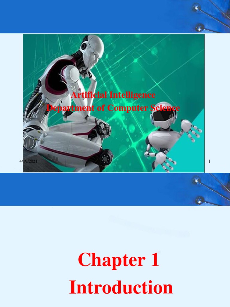 Artificial Inteligence Chapter 1 | PDF | Intelligence (AI) & Semantics ...