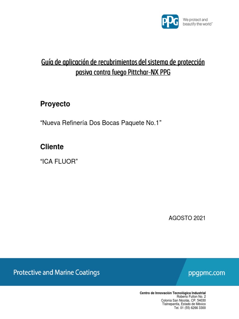 Carpeta Tecnica Pitt-Char NX Ica Fluor r.0 | PDF | Revestimiento ...