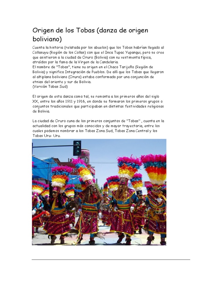 Origen y danza de los Tobas en Bolivia | PDF