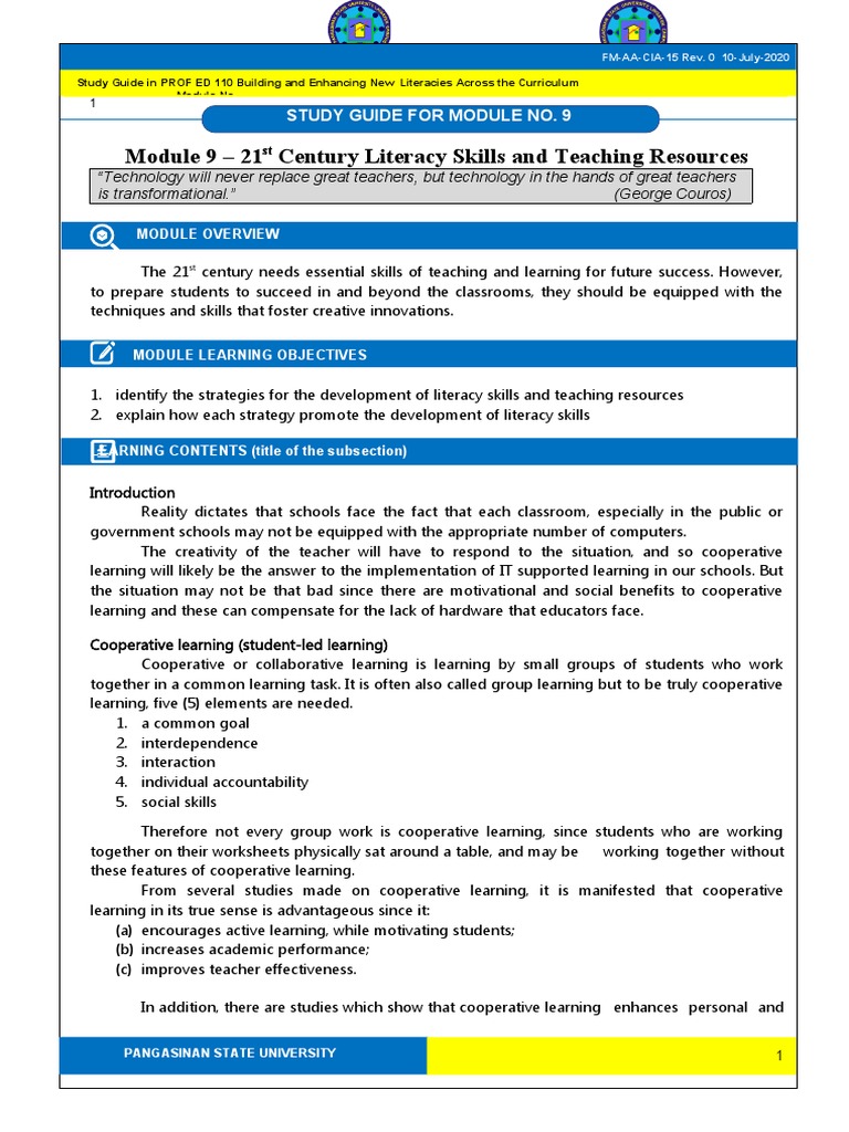 Preparing Students for 21st Century Success: Strategies for Developing ...