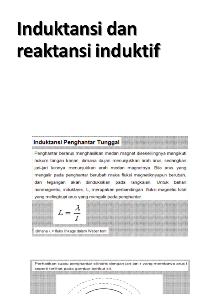 MATERI 4 Induktansi Dan Reaktansi Induktif | PDF